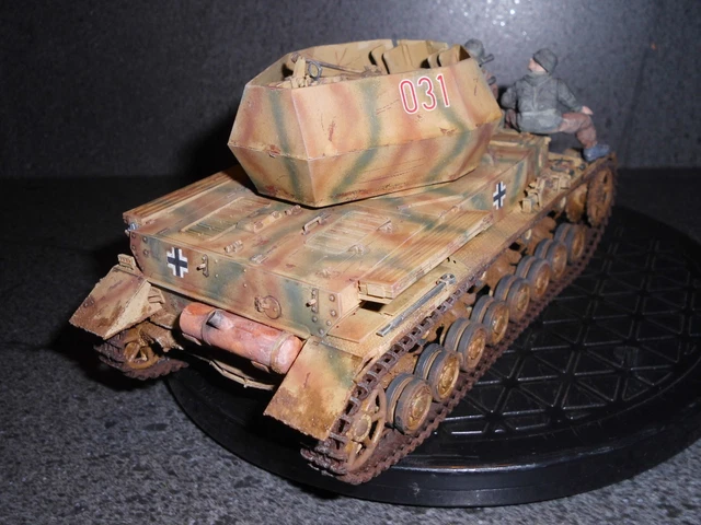 FLAKPANZER IV WIRBELWIND, gebaut und gealtert M1:35 Wehrmacht EUR 14,90 ...