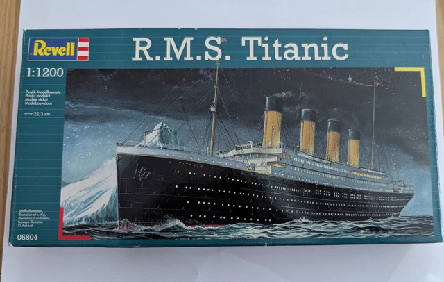 REVELL RMS TITANIC 1/1200 scale model kit. Model #05804 £7.00 - PicClick UK
