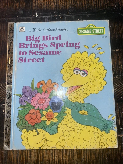 BIG BIRD BRINGS Spring to Sesame Street | Little Golden Book | VINTAGE ...