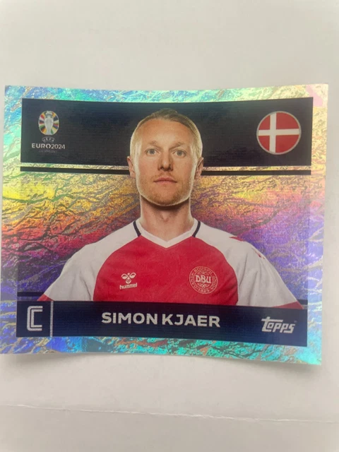 TOPPS EURO EM 2024 STICKER Simon Kjaer DEN 2 Glitzer EUR 1,00 - PicClick DE