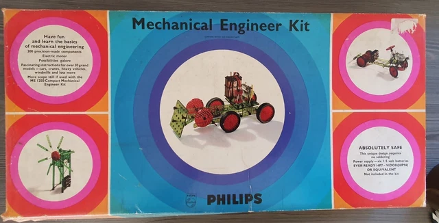 VINTAGE PHILIPS MECHANICAL Engineer Kit ME1201 - Circa 1970’s ...