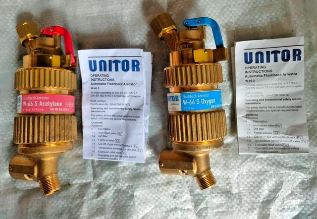 UNITOR FLASHBACK ARRESTOR W-66S(ox) & W-66S(AC) 1 Set EUR 309,69 ...