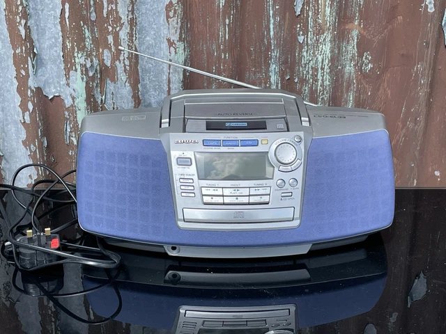 AIWA CSD-EL33 CD Cassetta Radio Stereo - Boombox Ghetto Blaster - Funzionante EUR 46,41 ...