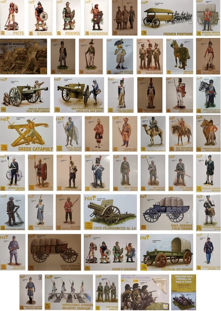 HAT 1/72 MILITARY Figures Soldiers Wagon Artillery New Plastic Model ...
