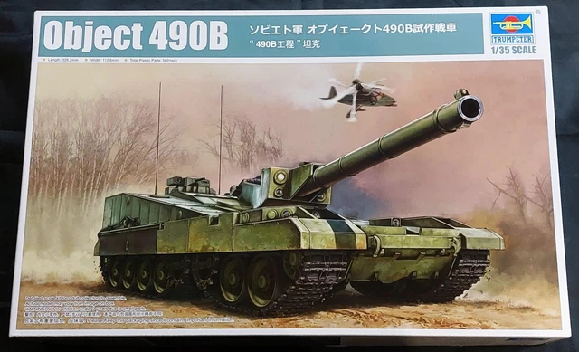 TRUMPETER NR.09598 OBJEKT 490B Russischer Prototyp Panzer Modellbausatz ...