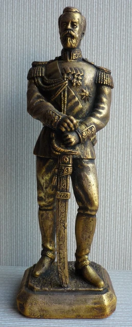 ORIGINAL RUSSIAN EMPEROR ROMANOV NICHOLAS II statue bust sculpture ...