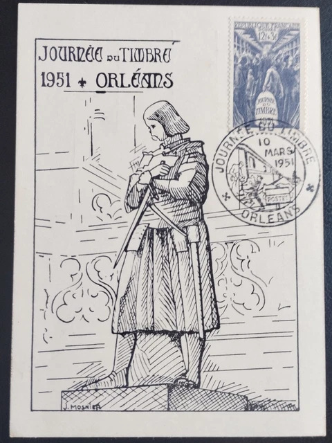 CARTE PREMIER JOUR Journée Du Timbre 1951 Oblitérés Orléans N° 879 EUR 6,00 - PicClick FR