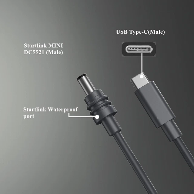 STARLINK MINI CABLE 2/3/5/10/15m Starlink Mini USB C to DC Power Cable ...