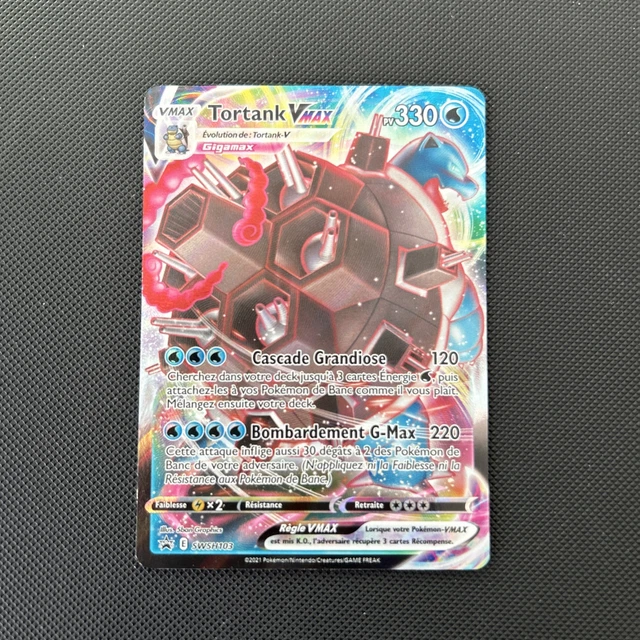 CARTE POKÉMON TORTANK Vmax SWSH103 Promo Epée & Bouclier Française Exc ...