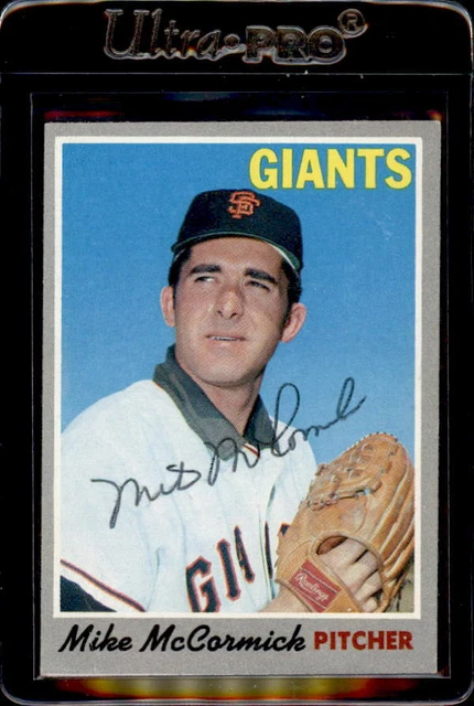 CARTE DE BASEBALL signée Mike McCormick San Francisco Giants 1970 Topps ...
