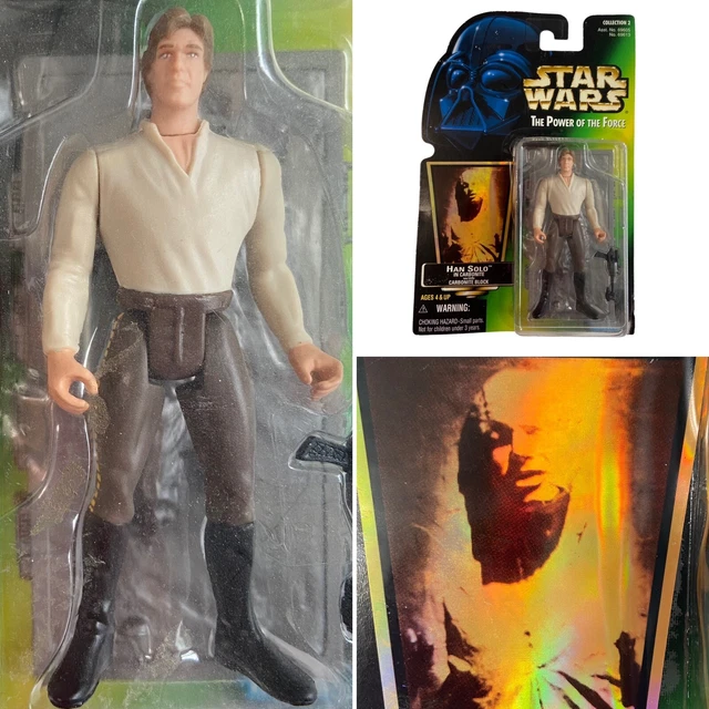 STAR WARS HAN SOLO IN CARBONITE 1997 Action Figure Kenner POTF 2 ...