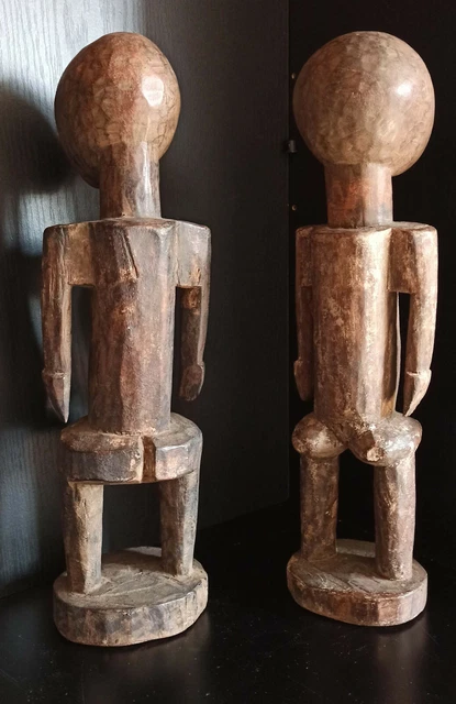 ANCIEN COUPLE DE Statuettes ADAN EWE Afrique Africain Art Premier ...