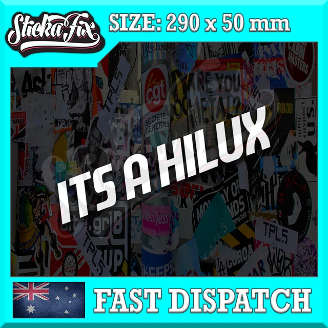 HILUX 4X4 CAR vinyl STICKER funny DECAL 4WD JDM Ute Truck Drift Van EUR ...