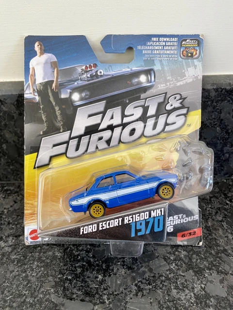 MATTEL FORD ESCORT Mk.1 RS1600 1970 Fast & Furious MIB diecast ...