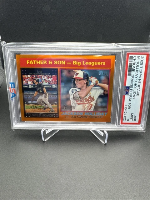 2025 HERITAGE FATHER & Son Jackson/Matt Holliday Orange /25 Color Match ...