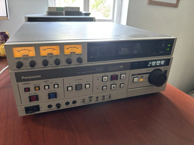 PANASONIC AG-7500-B PROFESSIONAL Super VHS Editing System (fully ...