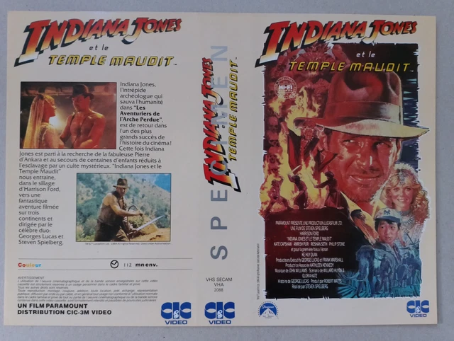 JAQUETTE VHS - Indiana Jones Et Le Temple Maudit - Vhs Sleeve ...