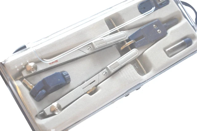 ADJUSTABLE TECHNICAL DRAWING Compass Set Student Mechanical Geometry ...