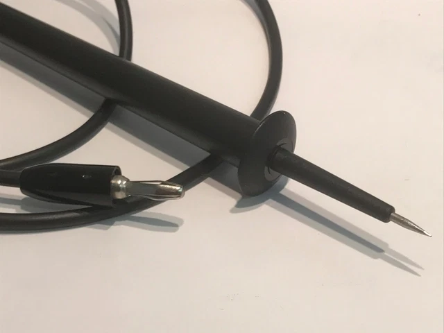 SHARP POINT TEST PROBE CABLE TO 4MM PLUG LOVELY MILITARY QUALITY ae1T12 ...
