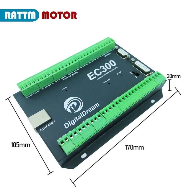 [DE]6AXIS 300KHZ MACH3 CNC Motion Controller Card Ethernet EC300 CNC Router EUR 208,87 - PicClick DE