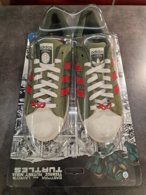 ADIDAS TEENAGE MUTANT Ninja Turtle TMNT SHELLTOE Superstar - Taglia 43 ...