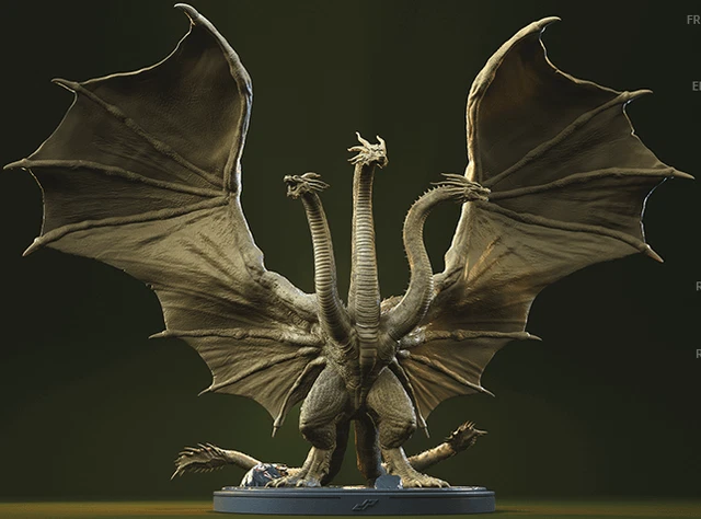 KING GHIDORAH GARAGE Kit Figure Collectible Statue Handmade Gift ...