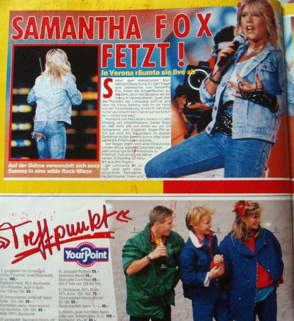 SAMANTHA FOX 3 BRAVO Seiten 1986 Poster 80er Plakat EUR 2,00 - PicClick DE