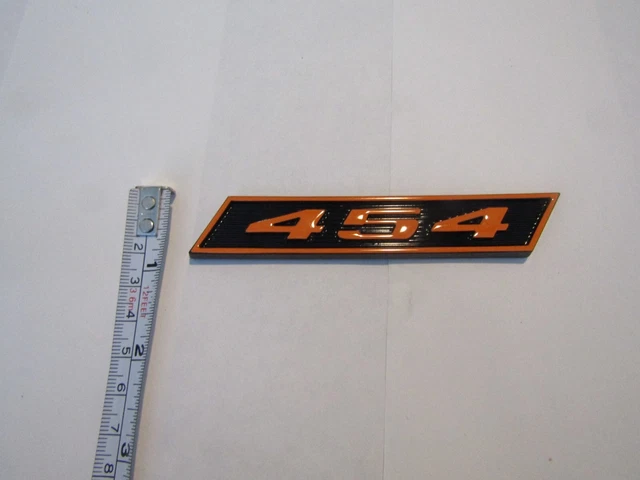 454 ENGINE SIZE Hood Scoop Fender Emblem Fits Chevrolet Camaro Chevelle ...