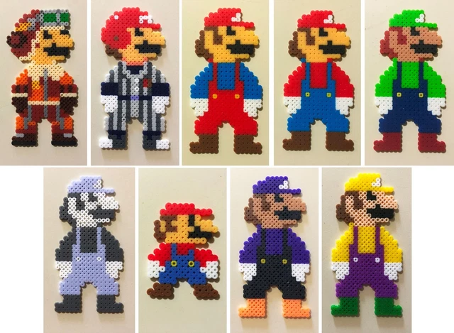 SUPER MARIO ODYSSEY Costume Mini Bead Sprites Perler Artkal Pixel Art ...