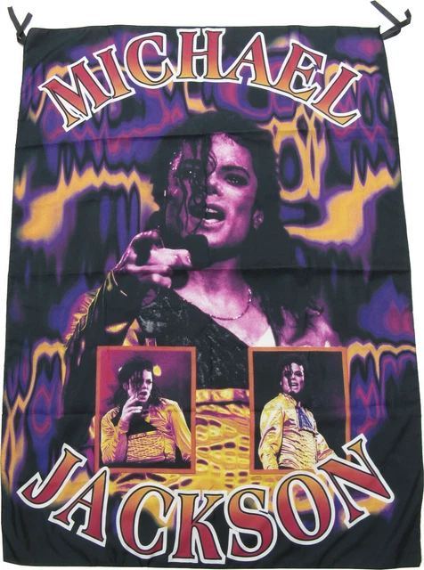 MICHAEL JACKSON DRAPEAU GIANT Fahne ON TOUR FLAG / POSTER 133cm x 95cm ...