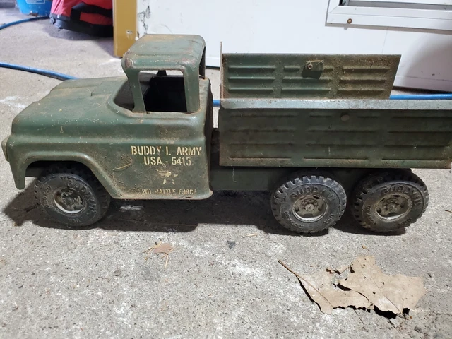 BUDDY L Army USA 5415 Battle Force Truck 1960's - Pressed Steel $71.00 ...
