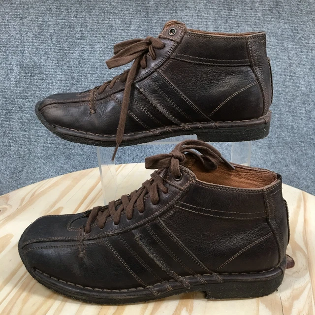 MANFIELD BOOTS MENS 40 Ankle Bootie Brown Lace Up Casual Comfort Square ...