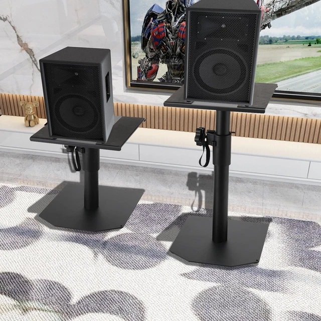 ADJUSTABLE STUDIO MONITOR Stands Pair Studio Speaker Stands Floor ...