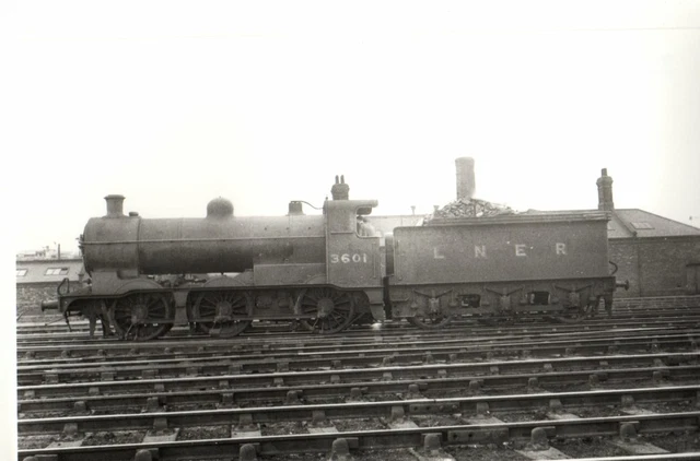 RAIL PHOTO LNER GNR 060 3601 Heaton Mersey shed Stockport Cheshire CLC ...