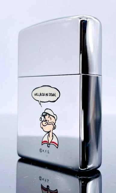 ZIPPO FEUERZEUG POPEYE Seemann Sailor Cartoon Comic Vintage Print Zippo ...
