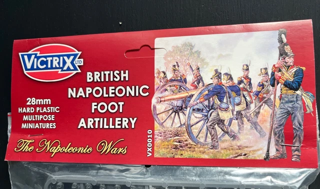 VICTRIX BRITISH NAPOLEONIC Foot Artillery New 28mm VX0010 $38.00 ...