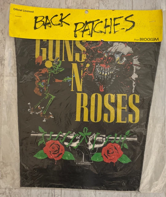 1989 BROCKUM GUNS N’ Roses Officially Licensed Back Patch NOS £91.41 ...