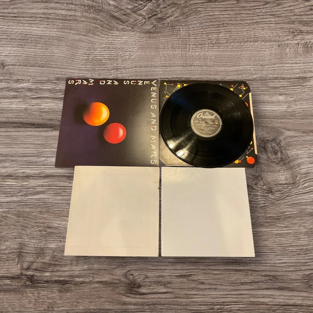 PAUL MCCARTNEY WINGS-VENUS And Mars 1975 1st Press LP + 2 Insert ...