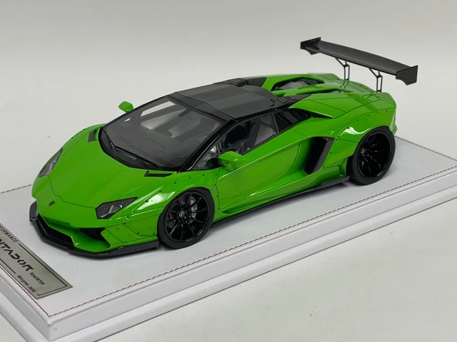 1/18 GL MODELS Lamborghini Aventador Liberté Promener En Mint Vert Base ...