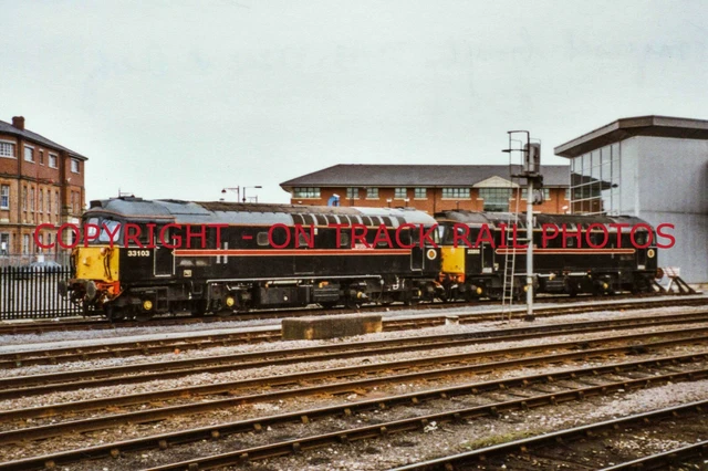 RAILWAY PHOTOGRAPH OF Class 33 33103 @ Derby 040304. Rm33-422 £1.70 ...