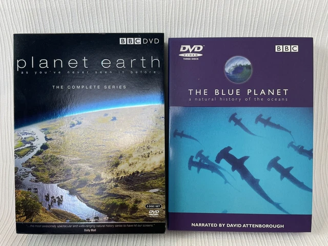BBC PLANET EARTH & Blue Planet DVD Box Set x 2 Bundle David ...