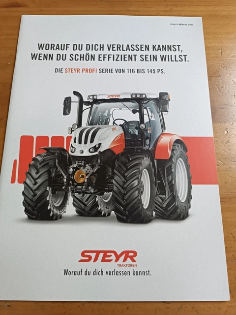 PROSPEKT STEYR PROFI serie schlepper traktor brochure 21 EUR 8,90 ...