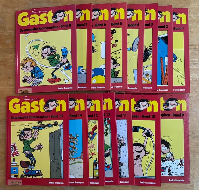 GASTON GESAMMELTE KATASTROPHEN Band 1 bis 15 Carlsen Verlag Hardcover ...