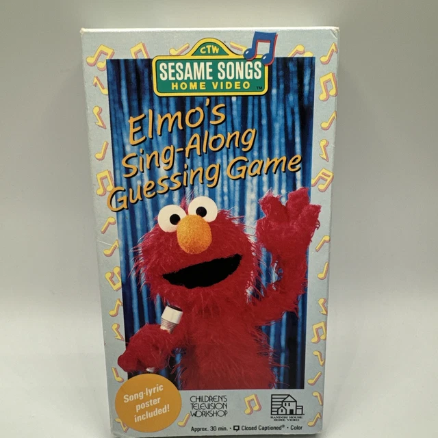 SESAME SONGS HOME Video-Elmos Sing-Along Guessing Game (VHS 1991) £14. ...