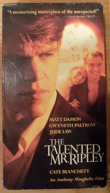 THE TALENTED MR. Ripley - VHS - Matt Damon, Gwyneth Paltrow, Jude Law £ ...