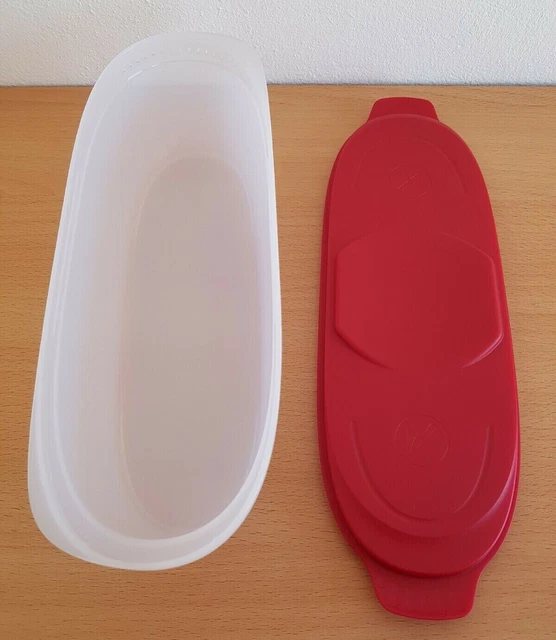 * ORIGINAL TUPPERWARE * Wurstbox * Wurst-Theke * rot * Salami-Box * EUR ...