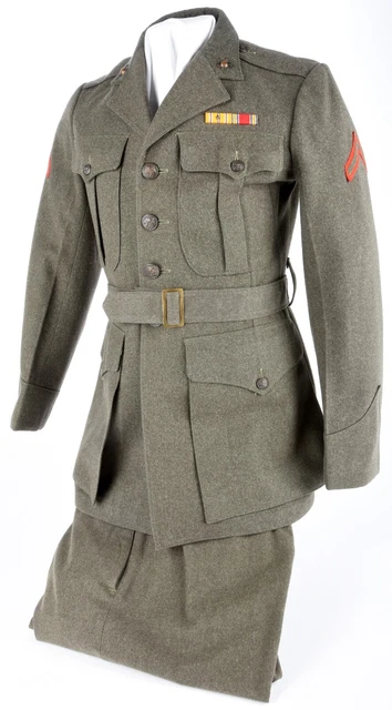 WWII USMC GREEN Wool Service Uniform $19.99 - PicClick