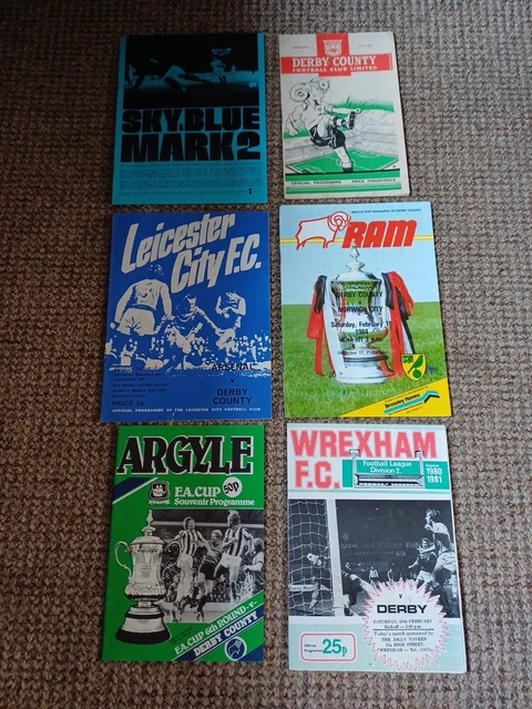 DERBY COUNTY FC Programmes £5.45 - PicClick UK