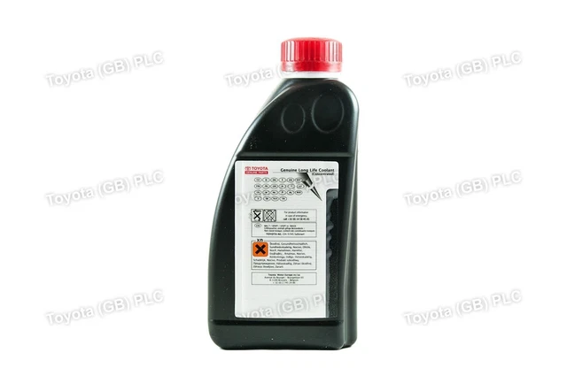 GENUINE TOYOTA RED Long Life Coolant Antifreeze Concentrate 1L Litre ...
