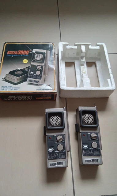 WALKIE TALKIE ROGER 3000 GIG con segnale di allarme ALFABETO MORSE COME NUOVI* EUR 29,00 ...